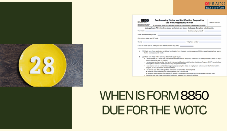 when is form 8850 due for the wotc program